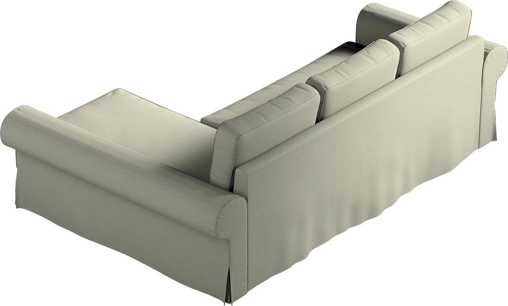 Potah na pohovku IKEA Backabro rozkládací se šezlongem barva šedá látka pletený vzor