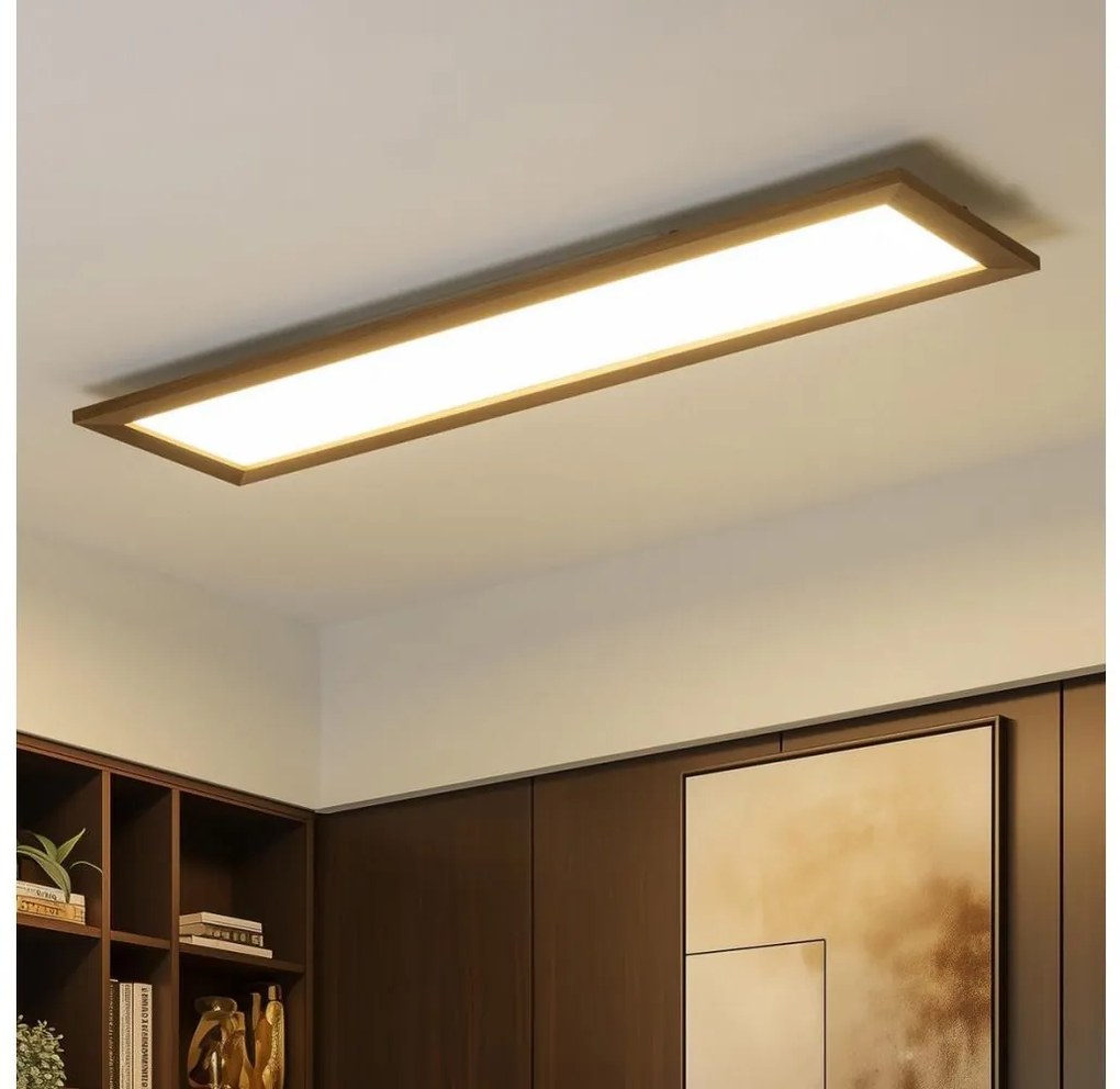Brilagi - LED Stmívatelné svítidlo SLIMFRAME WOOD LED/58W/230V 124x34 cm + DO