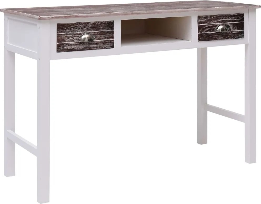 Psací stůl hnědý 110 x 45 x 76 cm dřevo 284154