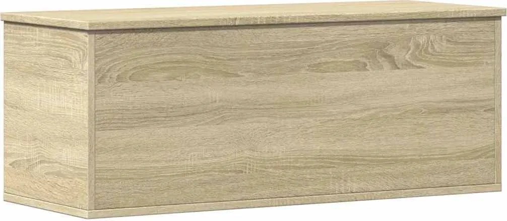 vidaXL Úložný box 90 x 35 x 35 cm kompozitní dřevo [840682] Barva: kouřový dub