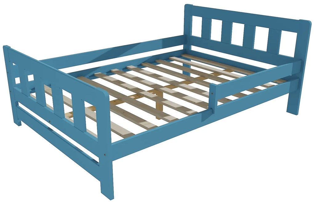 Vomaks Dětská postel se zábranou VMK010FA KIDS Rozměr: 100 x 200 cm, Barva: barva modrá
