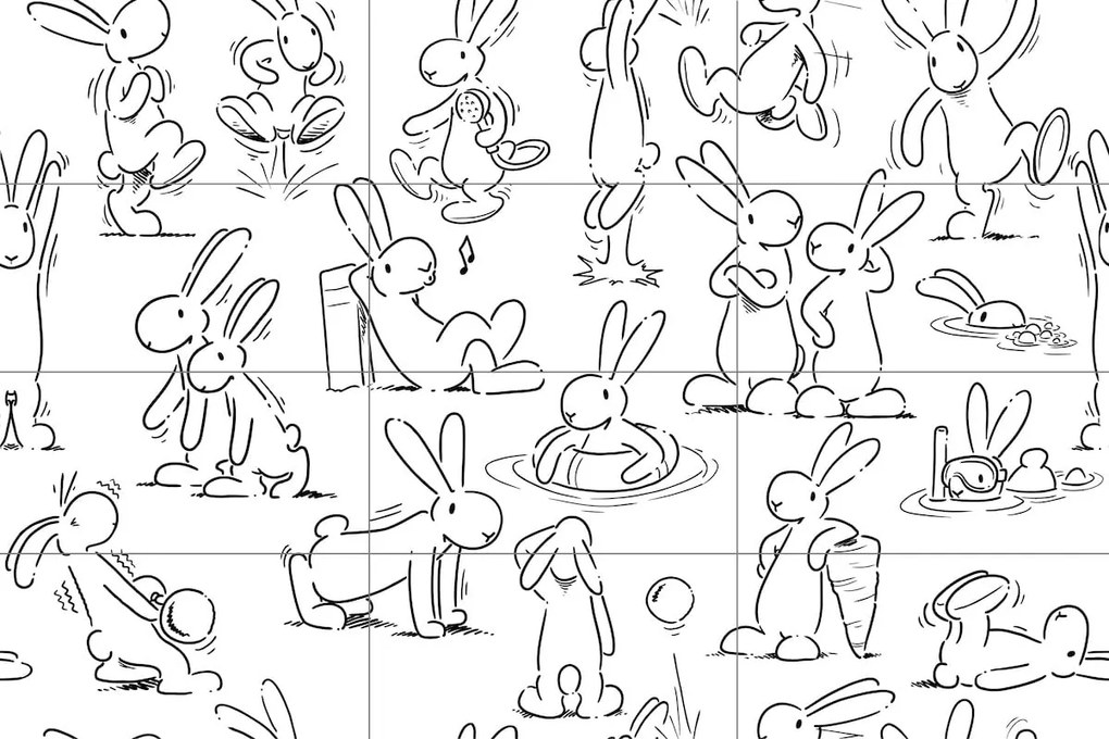 Dekor Rako Play bílá 20x40 cm lesk WIDMB210.1