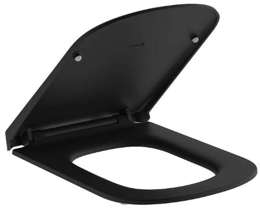 Kludi Resa S - WC sedátko Slim, SoftClosing, QuickRelease, matná černá 27WCS39
