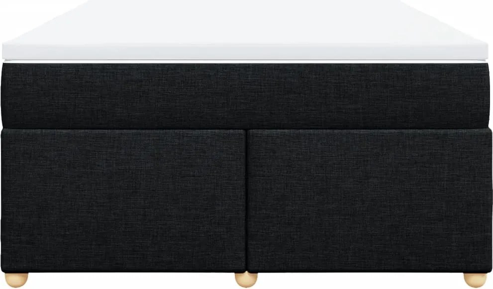 Box spring postel s matrací černá 160x200 cm textil 3285389