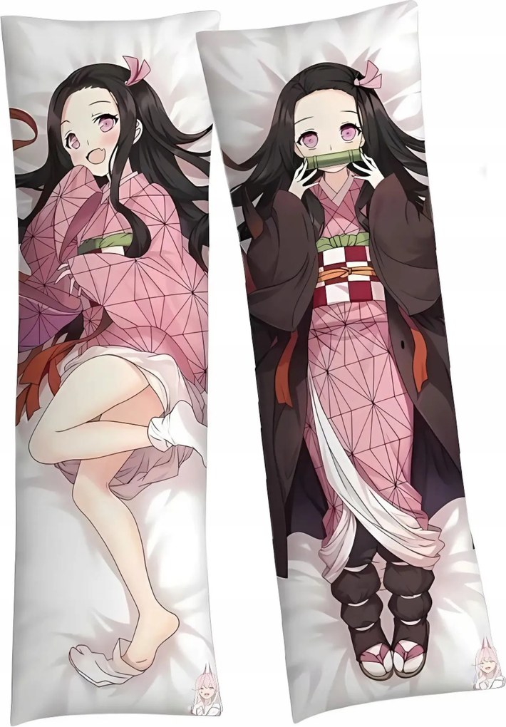 Polštář S Povlakem 150 X 50 CM Dakimakura Anime Nezuko Kamado Demon Slayer