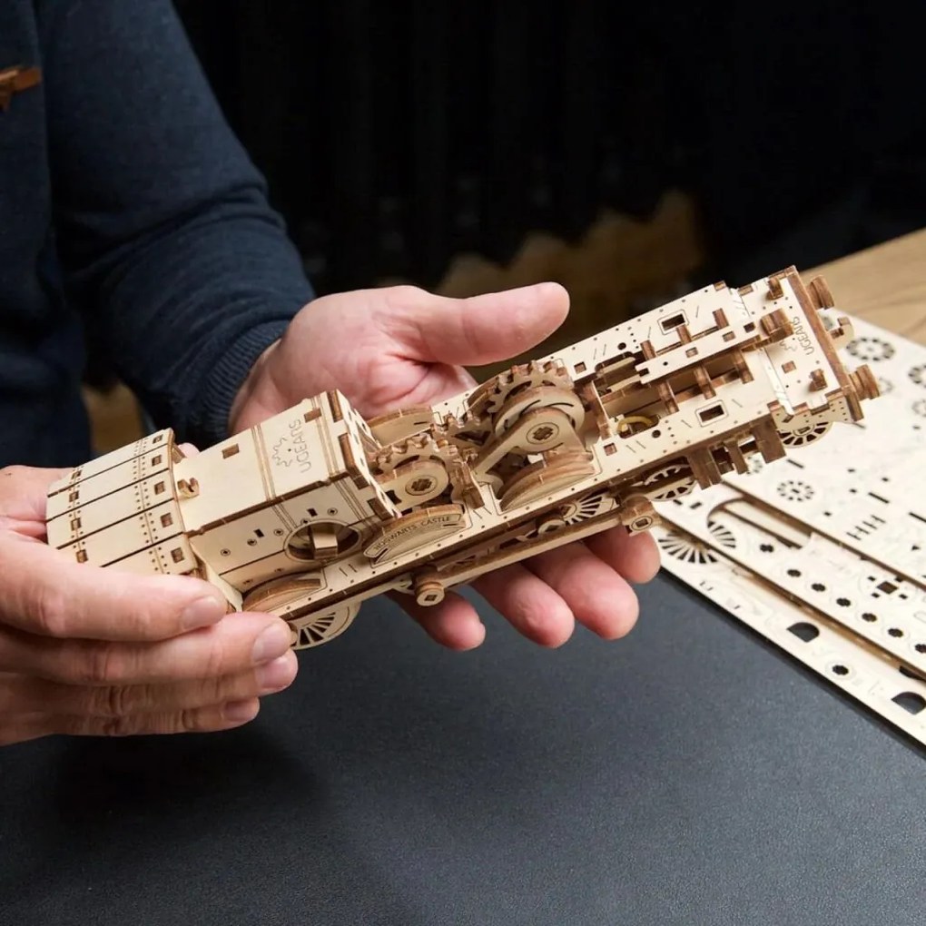 Puzzle Ugears 3D dřevěné mechanické Harry Potter Bradavický expres [6950343]