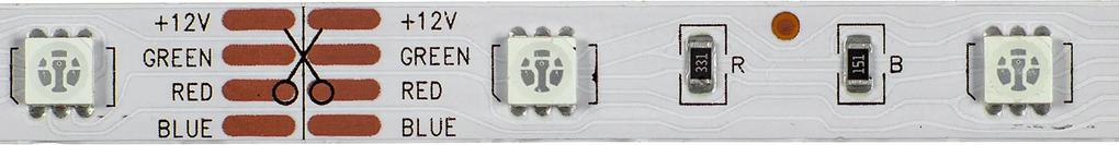 BERGE LED pásek - RGB 5050 - 10m - IP20 - SADA na strop
