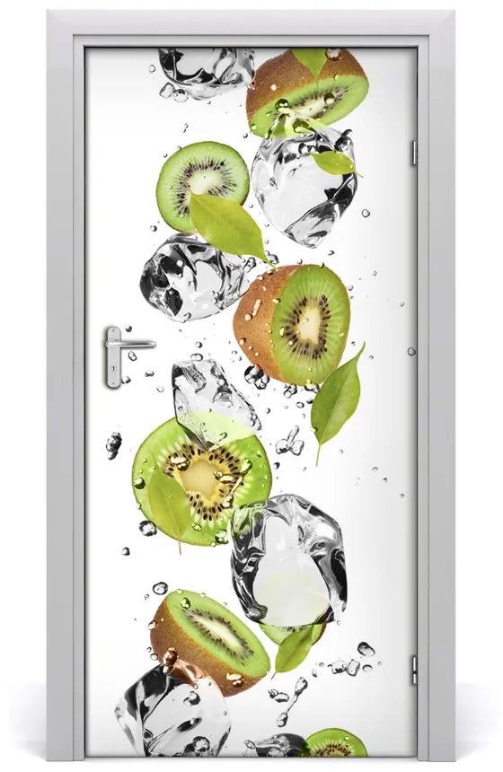 Fototapeta na dveře samolepící kiwi a voda 85x205 cm