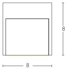 Zambelis E111 - LED Venkovní nástěnné svítidlo LED/3W/230V 3000K IP54