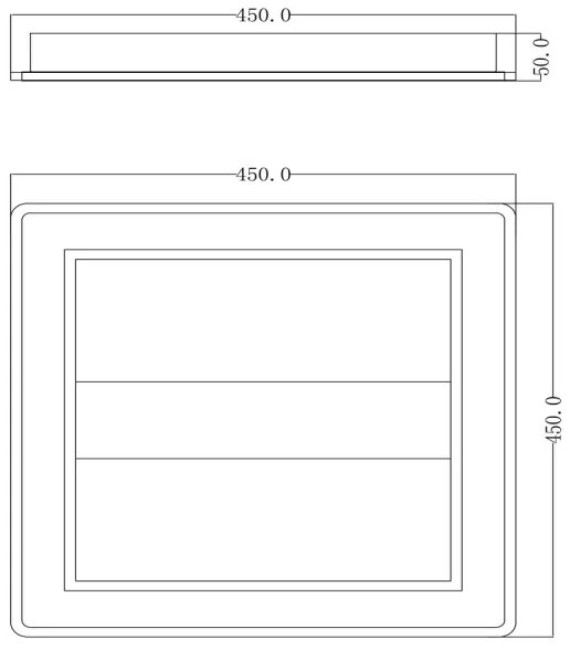 Globo 67269-30 - LED Přisazený lustr MATTIA LED/30W/230V hranatý