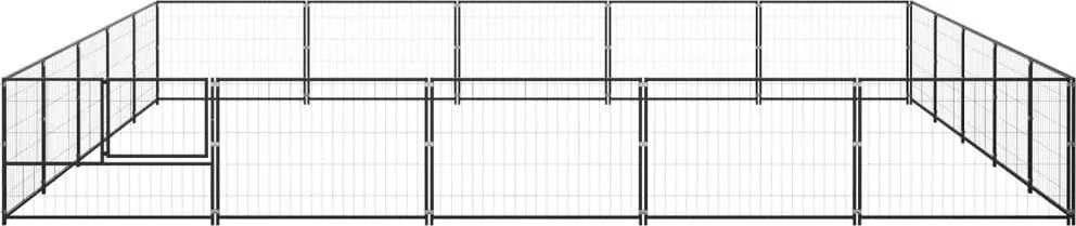 vidaXL Psí kotec 25 m² ocel [3082157] Barva: Stříbrná