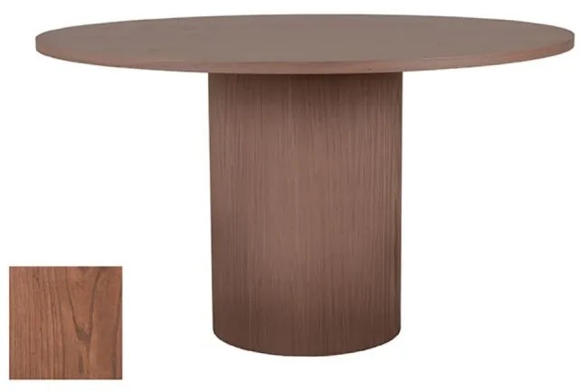 LABEL51 kulatý jídelní stůl OLIVA ø130 cm hnědý ME-70.053