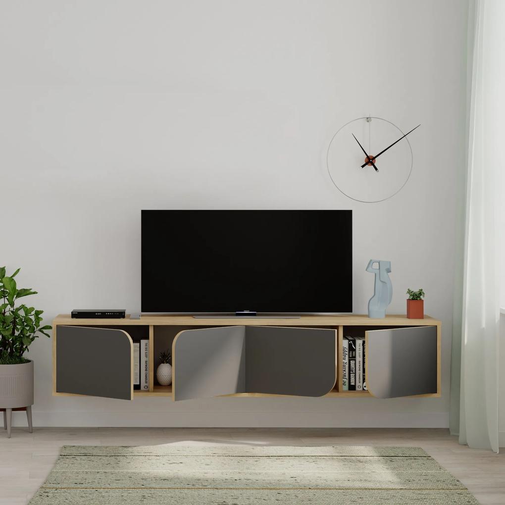 Televizní stolek Spark dub safírový/antracit