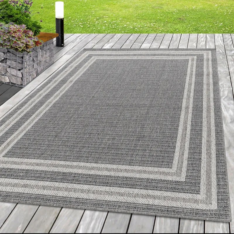 Ayyildiz, Kusový koberec Aruba 4901 grey – na ven i na doma, 60x100, šedá, chodba / předsíň