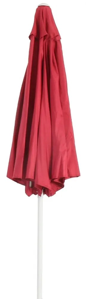 Slunečník N18 Ø 2,7 m sklopný polyester/hliník - červená