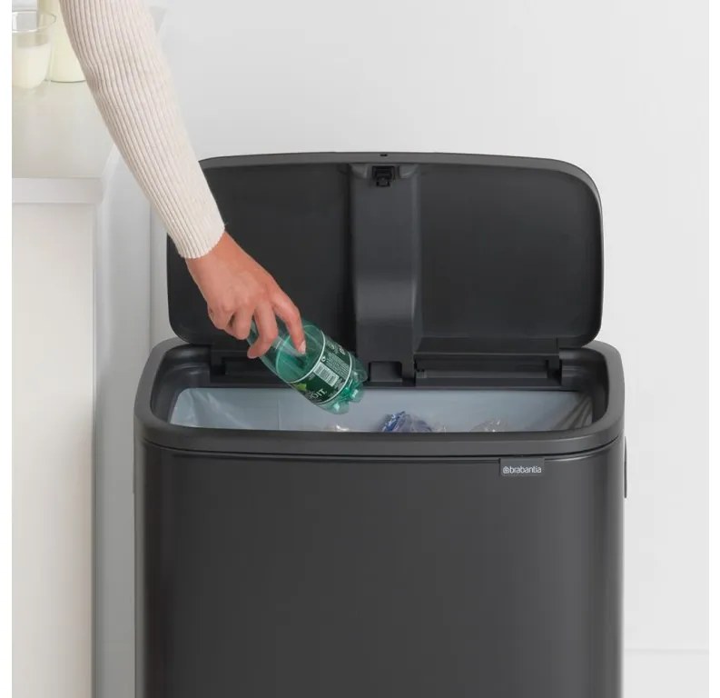 Brabantia BO TOUCH BIN Dotykový odpadkový koš 60 l - matná černá