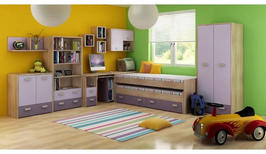 Dětský pokoj KITTY 1 fialový