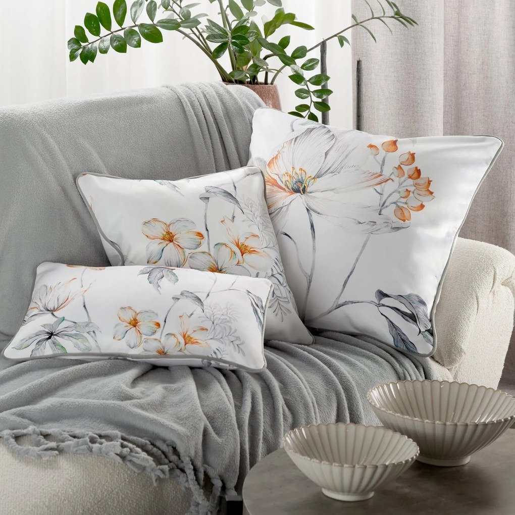 DEKORAČNÍ POVLAK NA POLŠTÁŘ PREMIUM AMELIA 60X60 CM KVĚTY