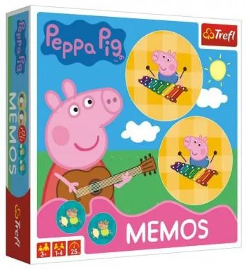 Trefl Pexeso papírové Prasátko Peppa/Peppa Pig společenská hra