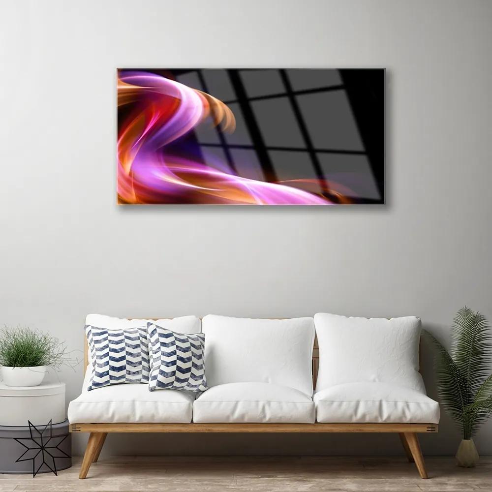 Obraz na skle Abstrakce Vlna Umění 120x60 cm