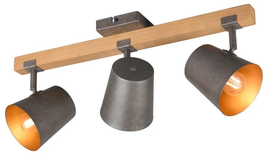 Bodové svítidlo v tmavě šedo-přírodní barvě 14x54 cm Bell – Trio