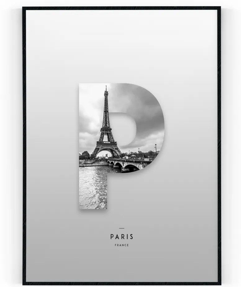 Plakát / Obraz Paris Pololesklý saténový papír 210 g/m² A4 - 21 x 29,7 cm