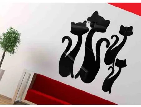 3D nálepky a samolepky, zrcadlové, barevné, dekorační nálepky, OX013-Wall sticker HEU-