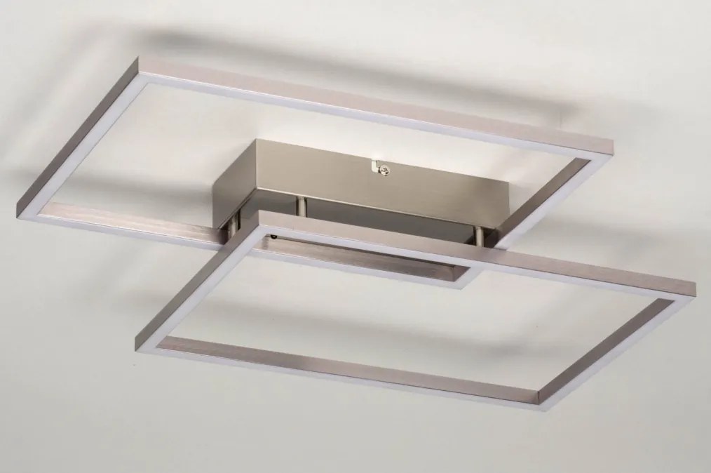 Stropní stmívatelné designové LED svítidlo do obýváku York Quadro