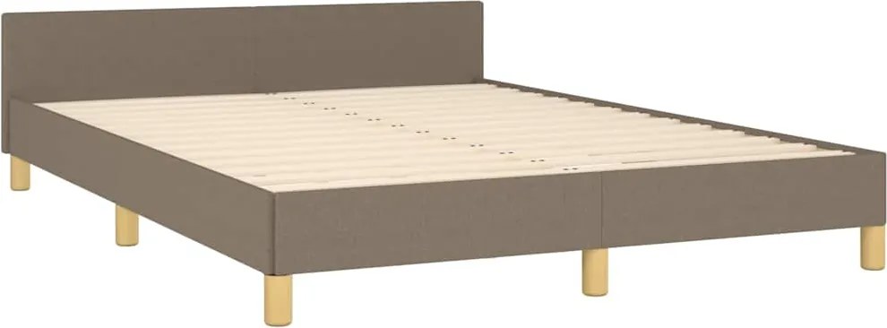 Rám postele bez matrace taupe 140 x 190 cm textil 3124891