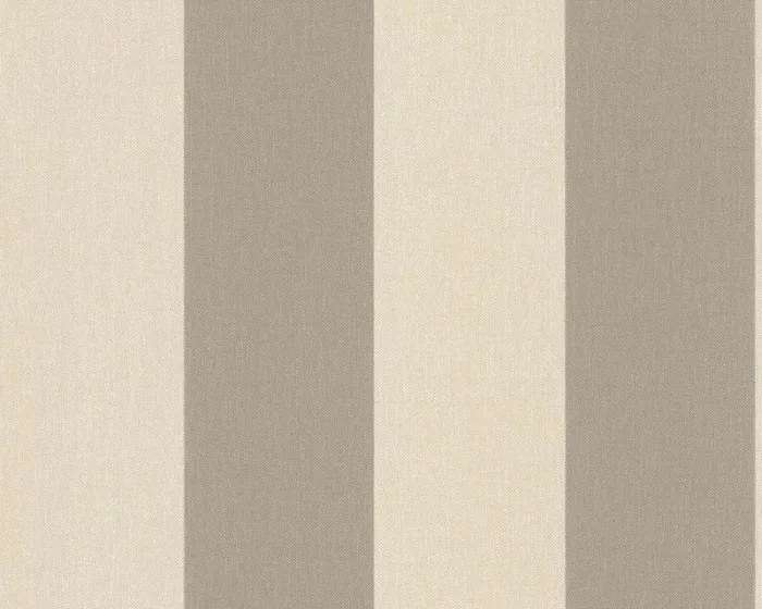 1790-36 tapety na zeď Simply Stripes | 0,53 x 10,05 m | béžová, hnědá