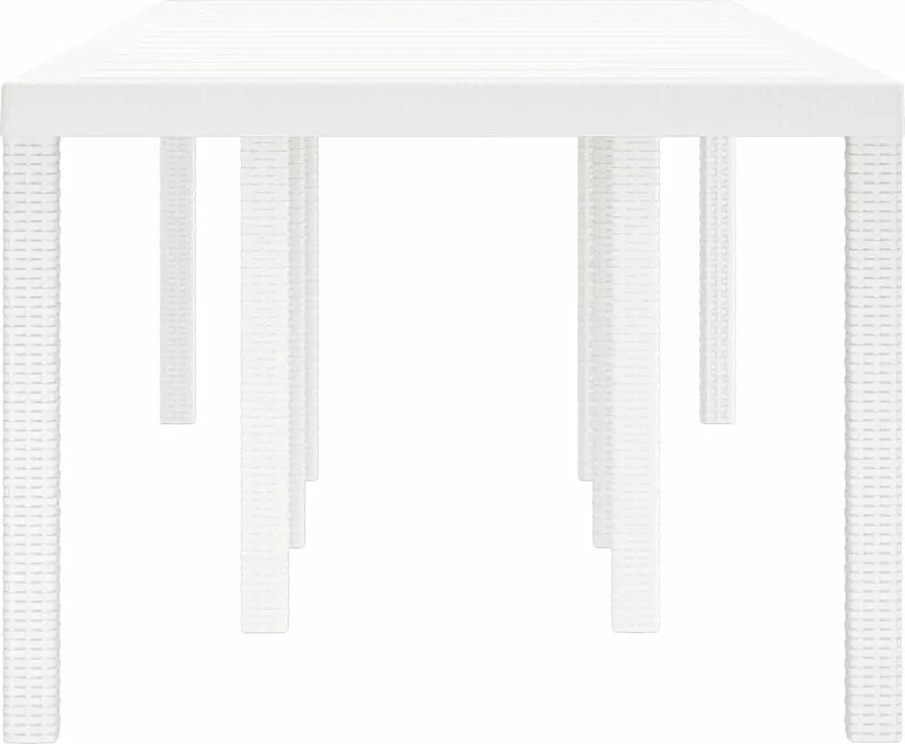 Zahradní stůl Bílá 250 x 100 x 73 cm polyratan 3378518