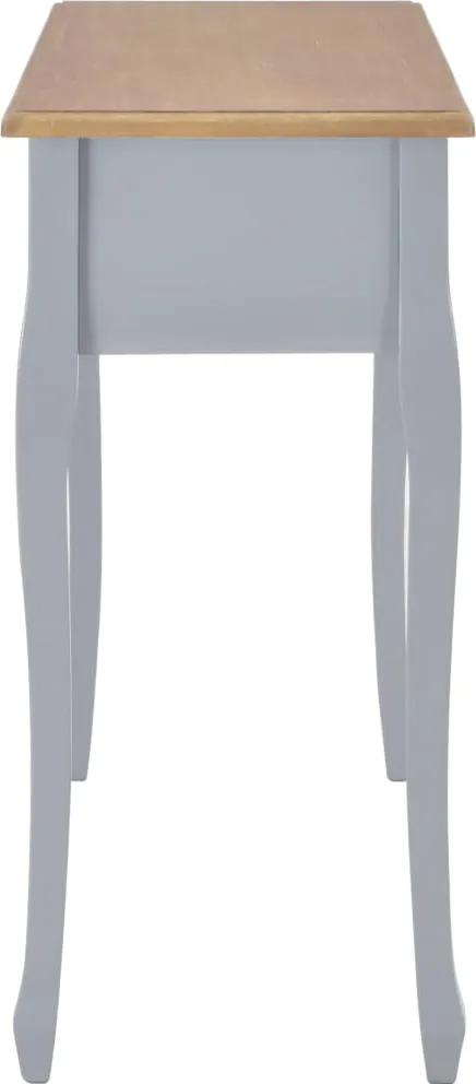 vidaXL Toaletní konzolový stolek se třemi zásuvkami [280045] Barva: Černá a hnědá