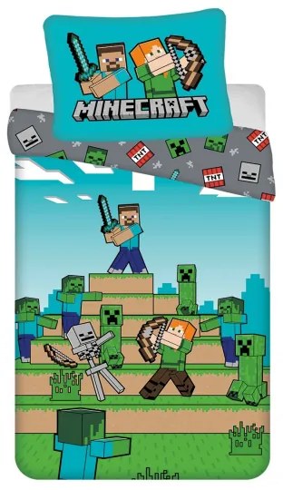 Jerry Fabrics Povlečení Minecraft We Got This 140x200, 70x90 cm