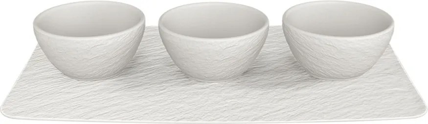 Miska na dip, set 4ks, kolekce Manufacture Rock blanc - Villeroy &amp; Boch