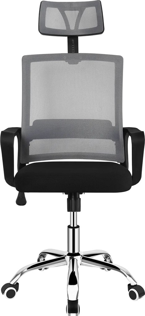 Ergonomická kancelářská židle TIVON - šedá síťovina