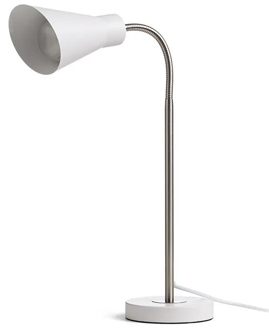 RENDL R13905 ANIKA stolní lampa, pracovní matná bílá matný nikl