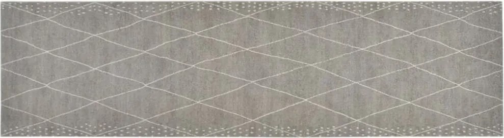 Kuchyňský koberec omyvatelný Kosočtverce 45 x 150 cm samet 136564