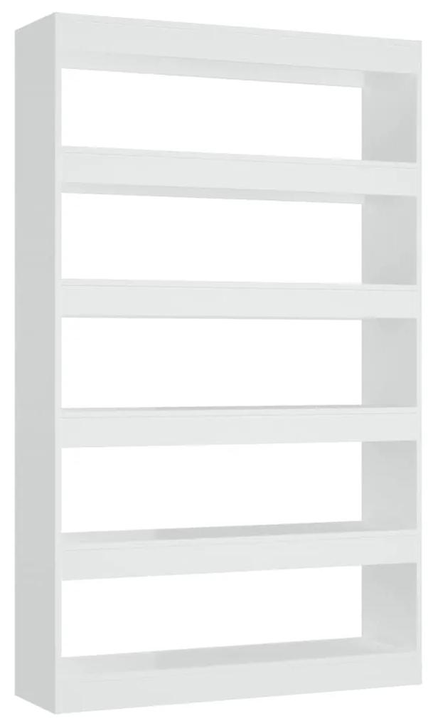 Knihovna / dělicí stěna bílá 100 x 30 x 166 cm - Default Title