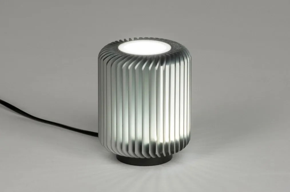 Stolní designová lampa Fjord Silver