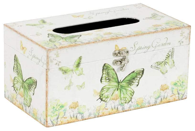 Box na kapesníky Farfalla, 25 cm