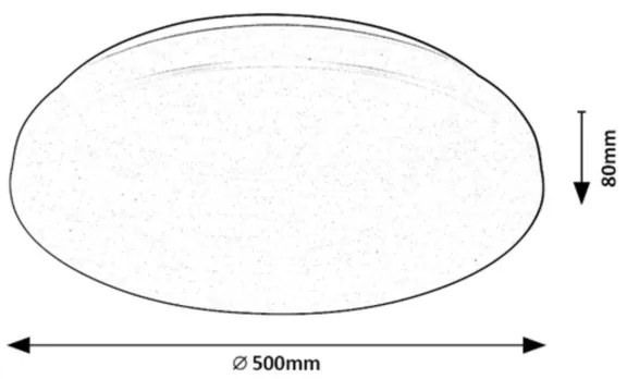 Rabalux 71036 - LED RGB Stmívatelné stropní svítidlo CERRIGEN LED/48W/230V