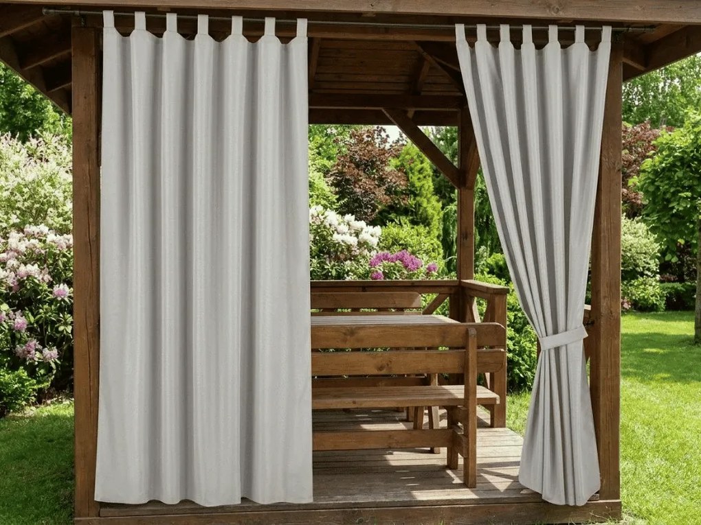 Zahradní závěs GARDIO ELEGANT voděodolný 150x220, šedý