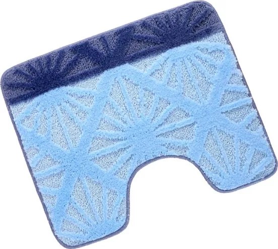 Bellatex koupelnová předložka BANY 60x50 cm s výkrojem Paprsek Modrá