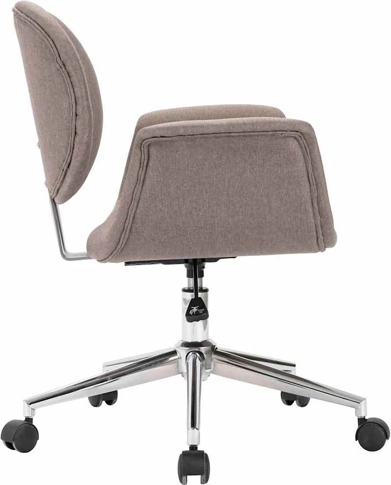 Otočná jídelní židle taupe textil 287396