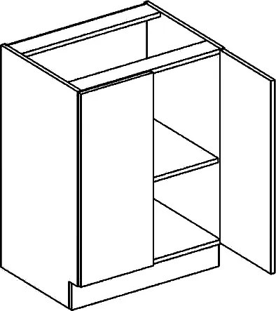 D60 dolní skříňka dvojdvéřová MERCURY Zebra