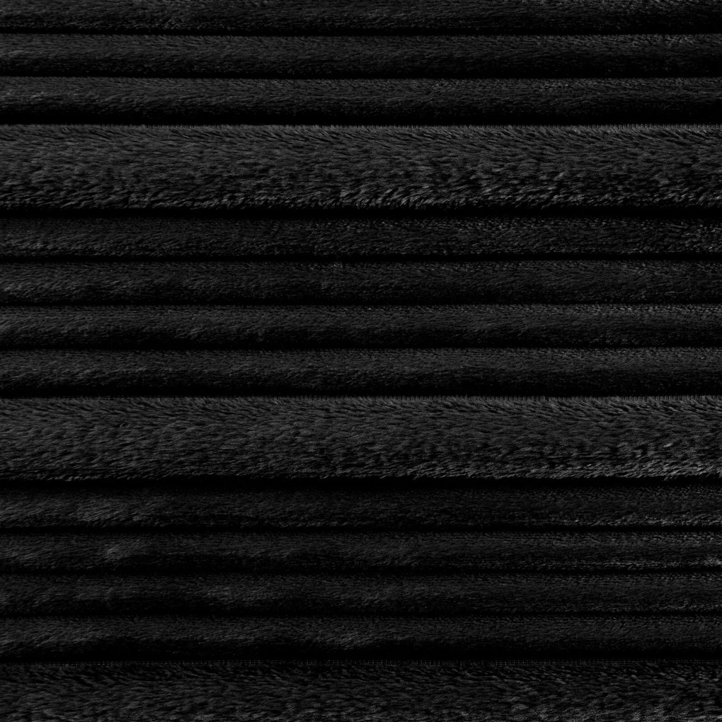 EUROFIRANY FLANELOVÁ DEKA NINA 150X200 CM ČERNÁ