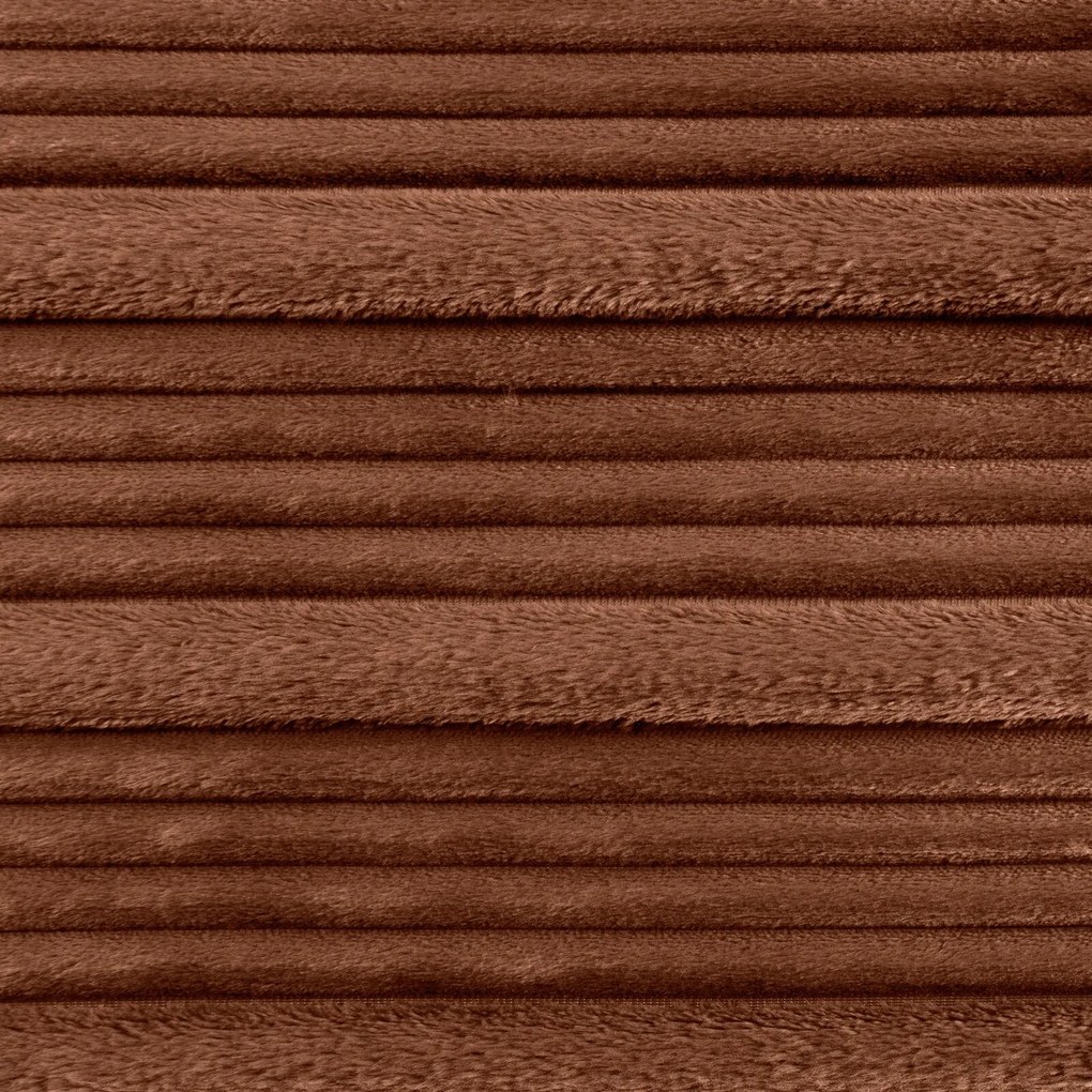 EUROFIRANY FLANELOVÁ DEKA NINA 200X220 CM CIHLOVÁ