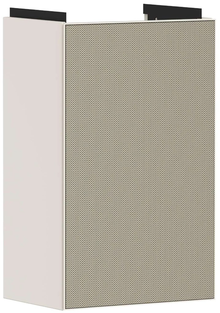 Hansgrohe Xevolos E - Umyvadlová skříňka 58x34x25 cm, 1 dvířka, panty vlevo, matná béžová/bronz 54167390