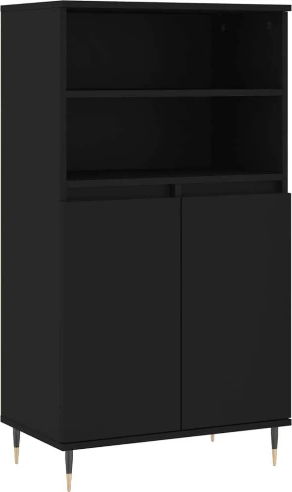 vidaXL Skříň highboard 60 x 36 x 110 cm kompozitní dřevo [831477] Barva: kouřový dub