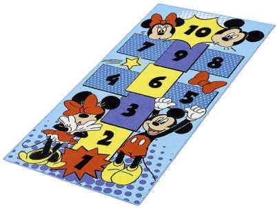 Koberce Breno Kusový koberec HOPSCOTCH Mickey a Minnie Pop-it, Vícebarevné, 80 x 160 cm